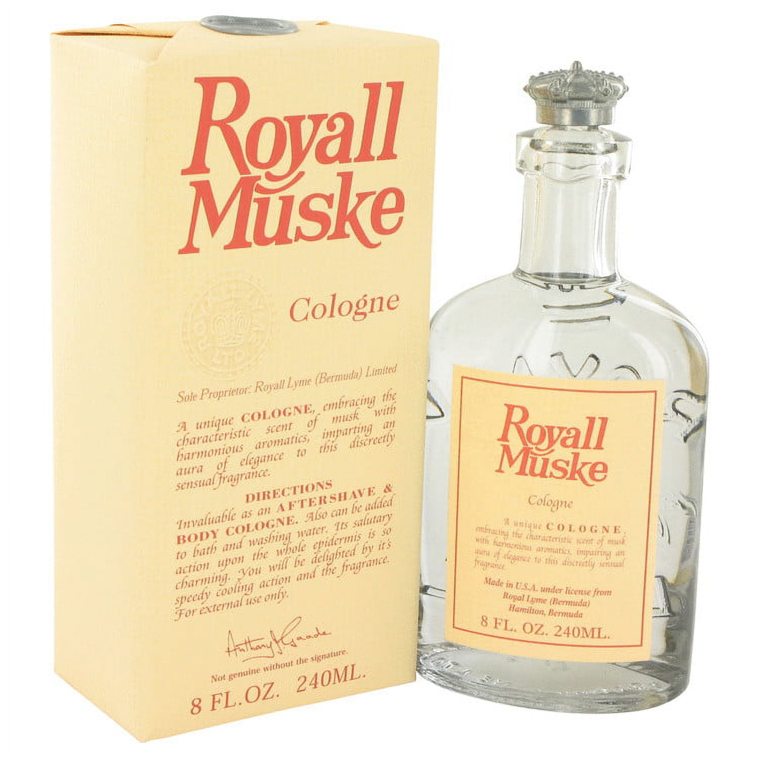 ROYALL MUSKE by Royall Fragrances All Purpose Lotion / Cologne 8 oz for ...