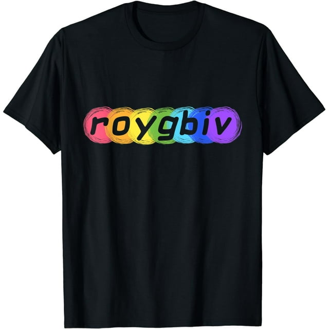 ROYGBIV Rainbow Watercolor Art Artist Art Teacher Gifts T-Shirt ...