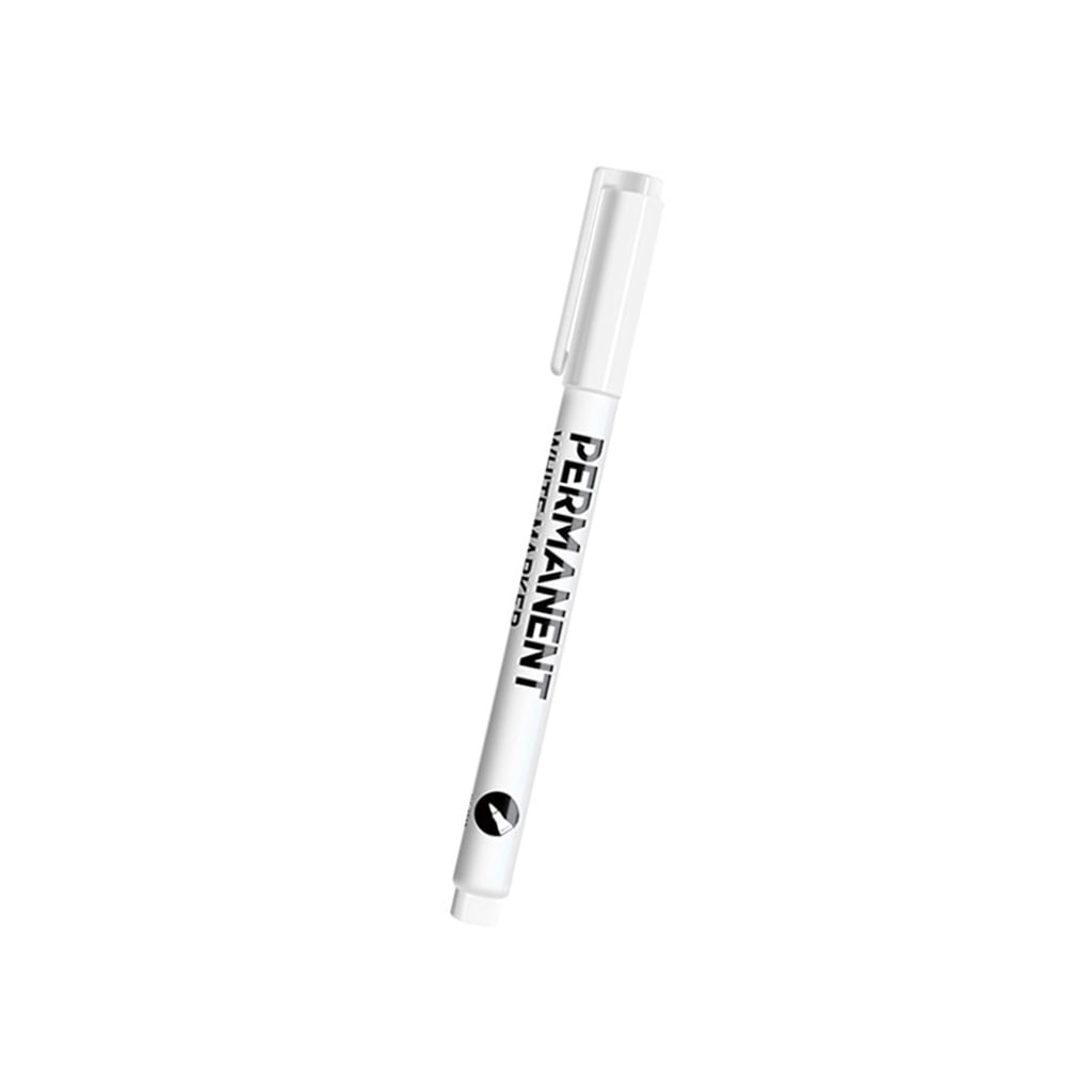 ROZYARD 1/12Pcs White Paint Pen Water 0.2mm Tip White Permanent Marker ...