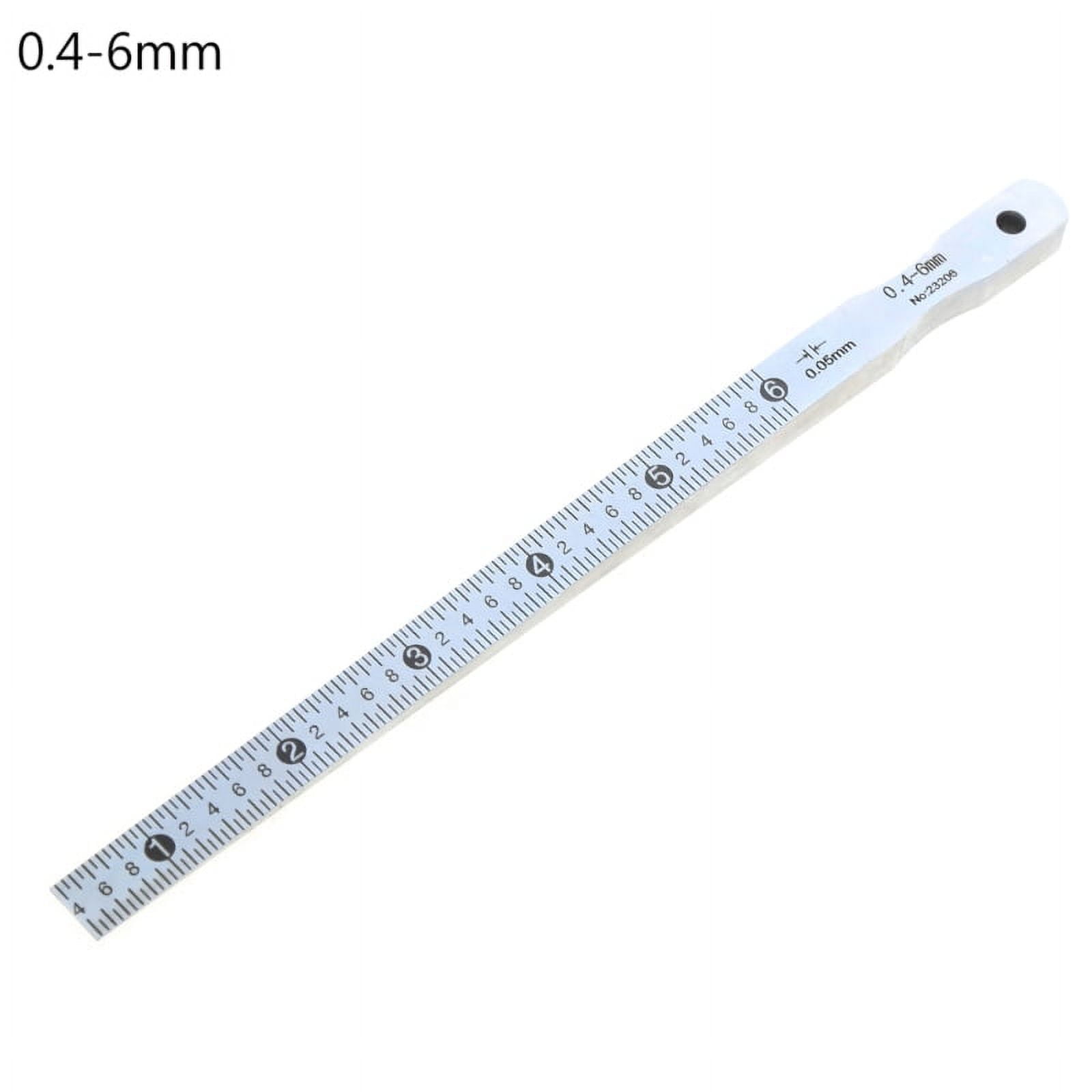 ROZYARD 1-15mm 0.5-10mm 0.4-6mm Wedge Feeler Gauge Crack Flatness ...
