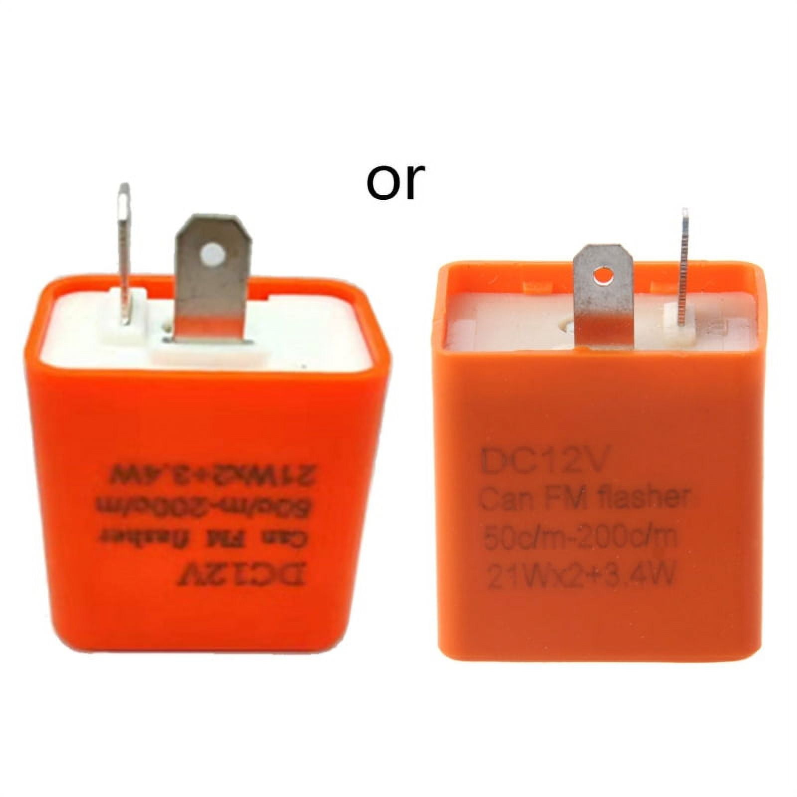 ROZYARD 12V 2 Pin Motorcycle Blinker Adjustable LED Flasher Relay Turn ...