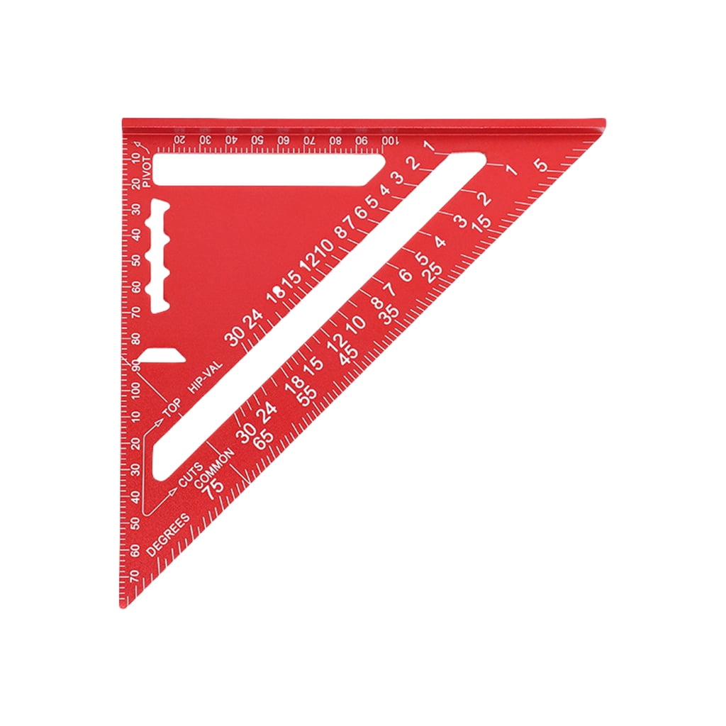 ROZYARD 12inch Aluminum Triangle Rulers with Clear Scale High ...