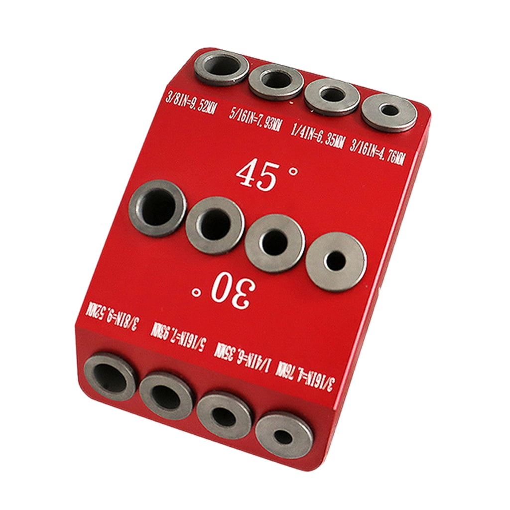ROZYARD 30/45/90 Degree Blue/Red Drilling Locator Positioning Tool Kit ...