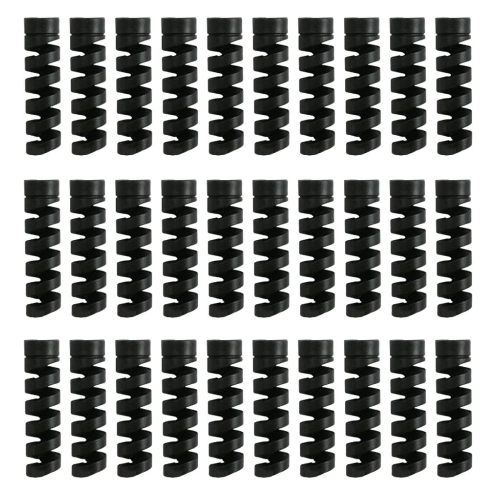 ROZYARD 30Pcs Silicone Flexible Wire Protector Spirals Cable Protector ...