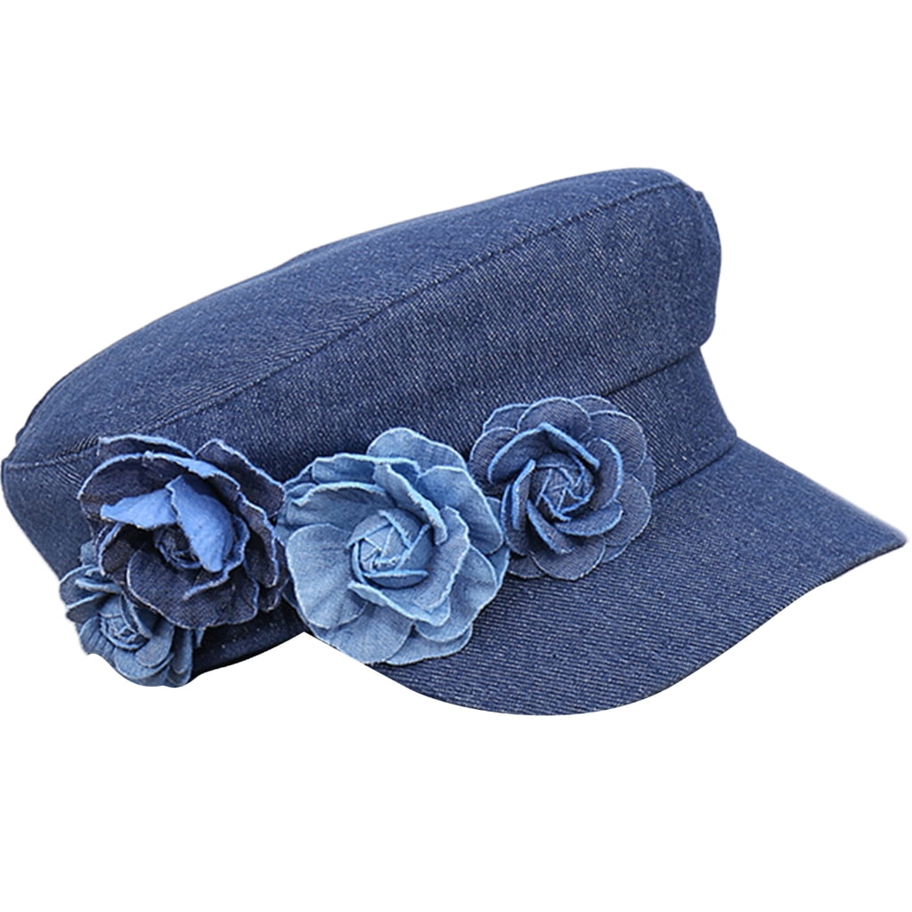 ROZYARD 3D Flower Beret Hat Women Fashion Driver Hat Breathable 2000s ...