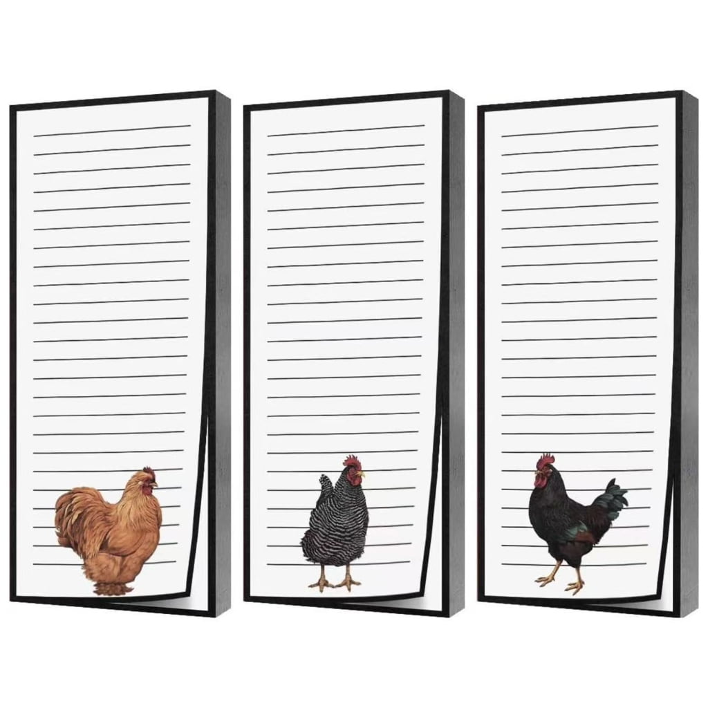 ROZYARD 3Pcs Cartoon Themed Notepads 50Sheets/Pad Wide Lined Fridge ...