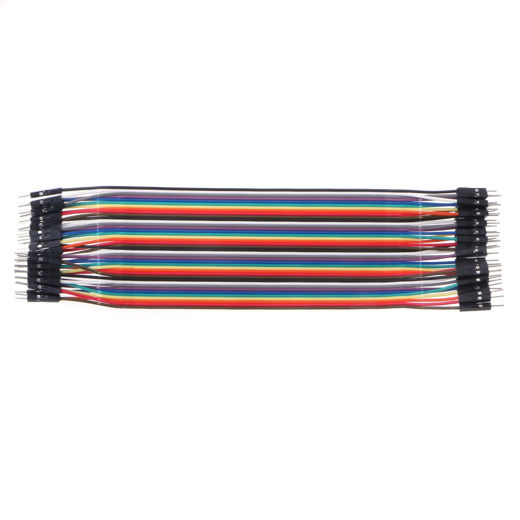 ROZYARD 40Pcs Cables M-F/M-M/F-F Jumper Breadboard Wire Colorful GPIO ...