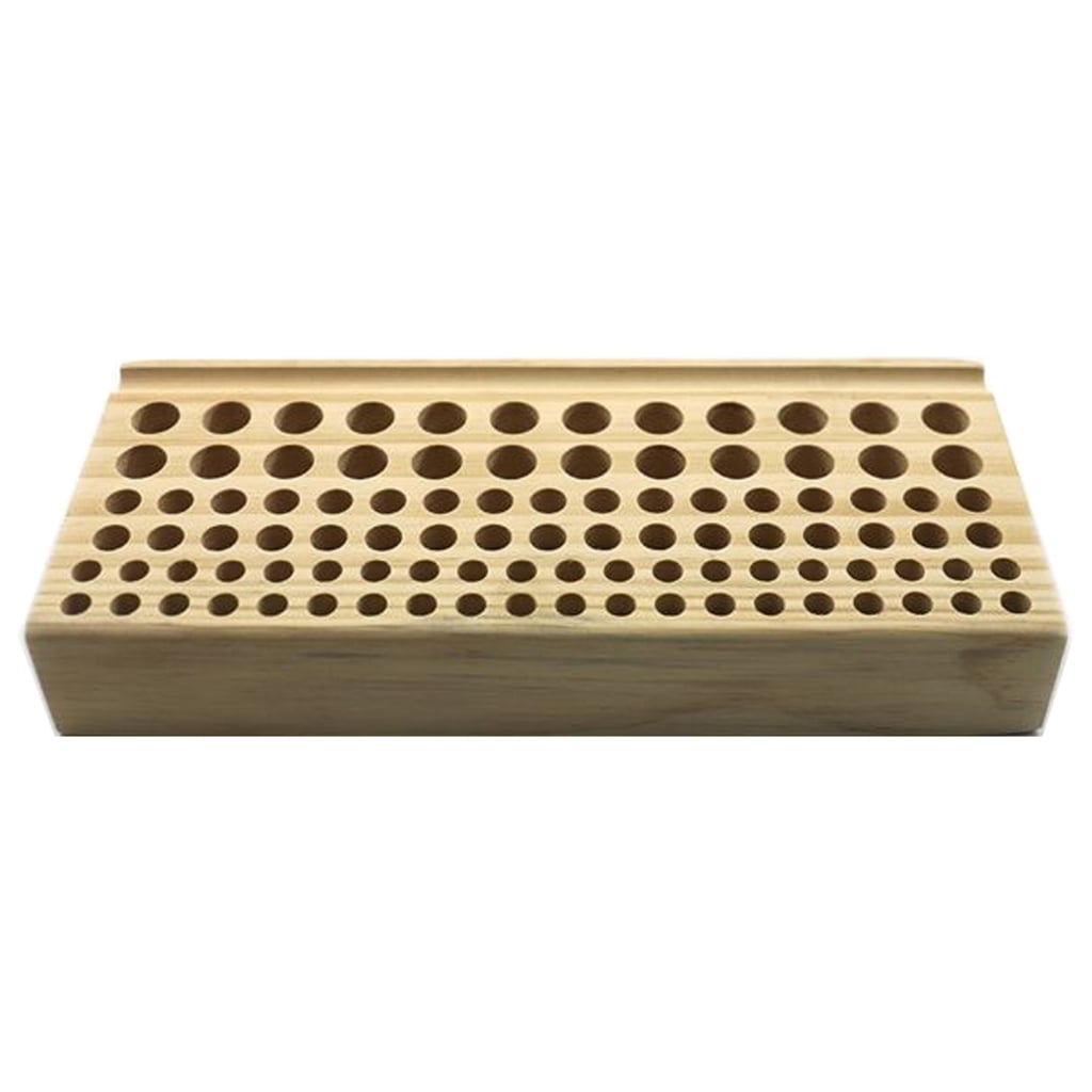 ROZYARD 46/98 Holes Pine Wooden Craft Rack Stand DIY Carving Punching ...