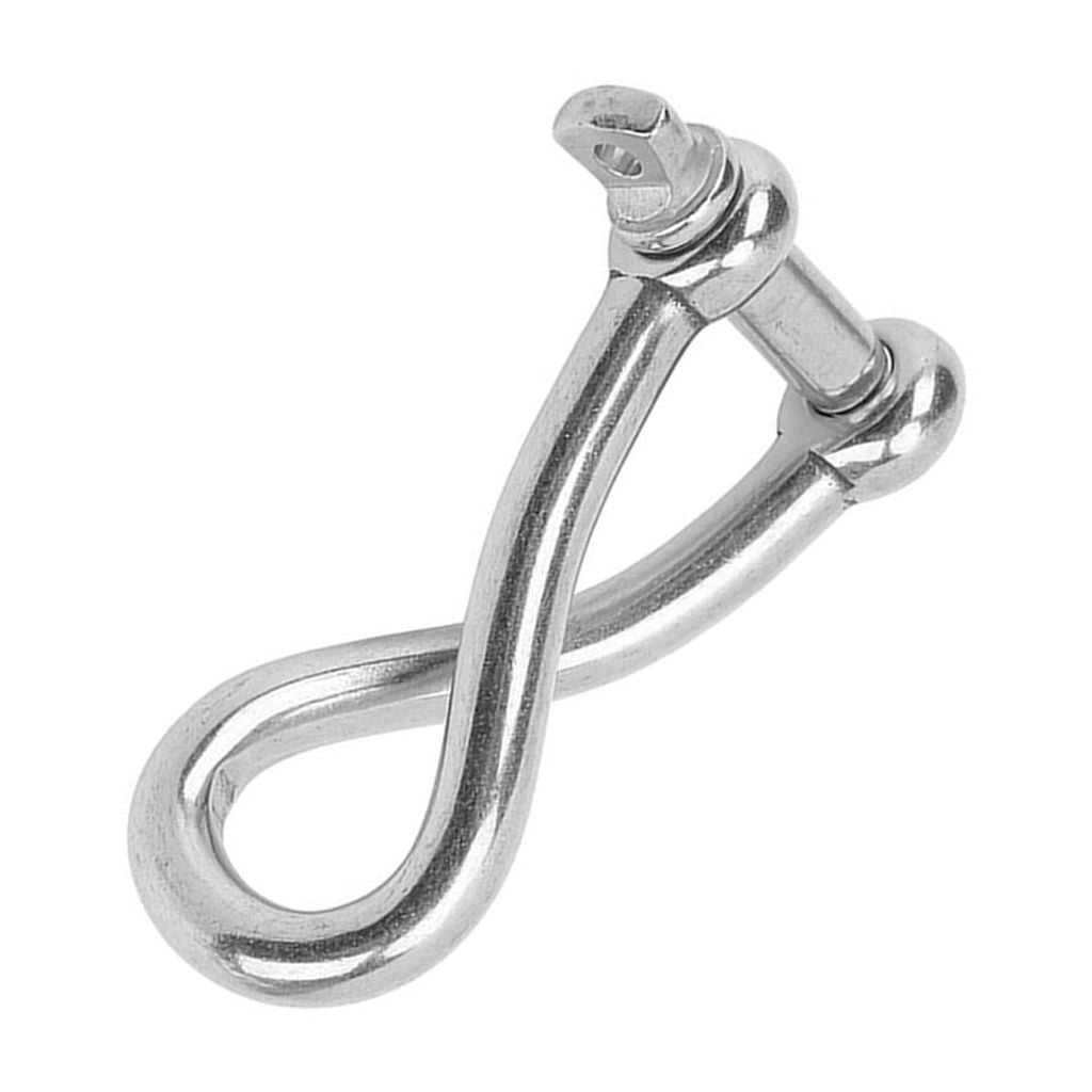 ROZYARD 4mm/5mm/6mm/8mm/10mm/12mm Rustproof Twisted Shackle Screw Pin ...