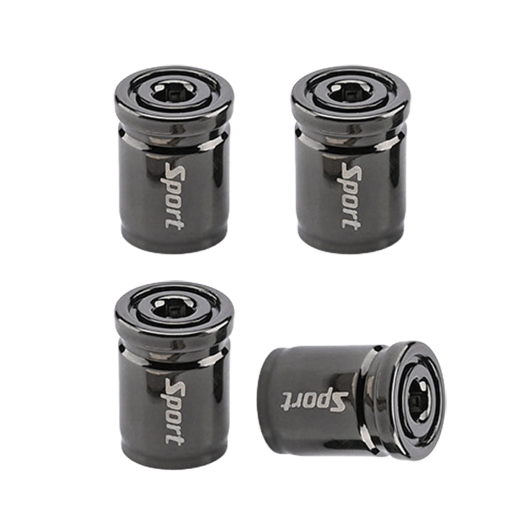 ROZYARD 4pcs Universal Tire Valves Stem Caps Colorful Anti Theft Valves ...