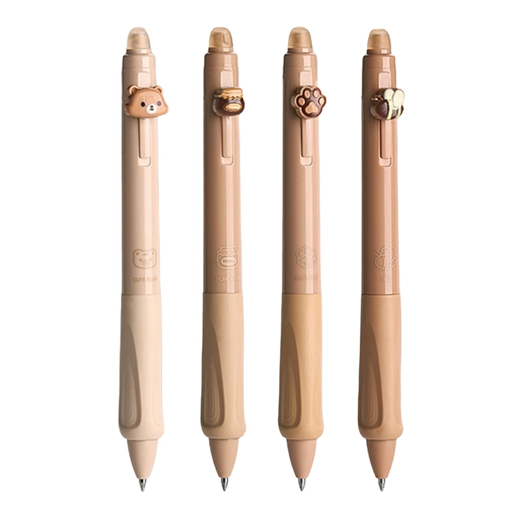 ROZYARD 4x Retractable Gel Pen Erasable Neutral Pen 0.5mm Signature Pen ...