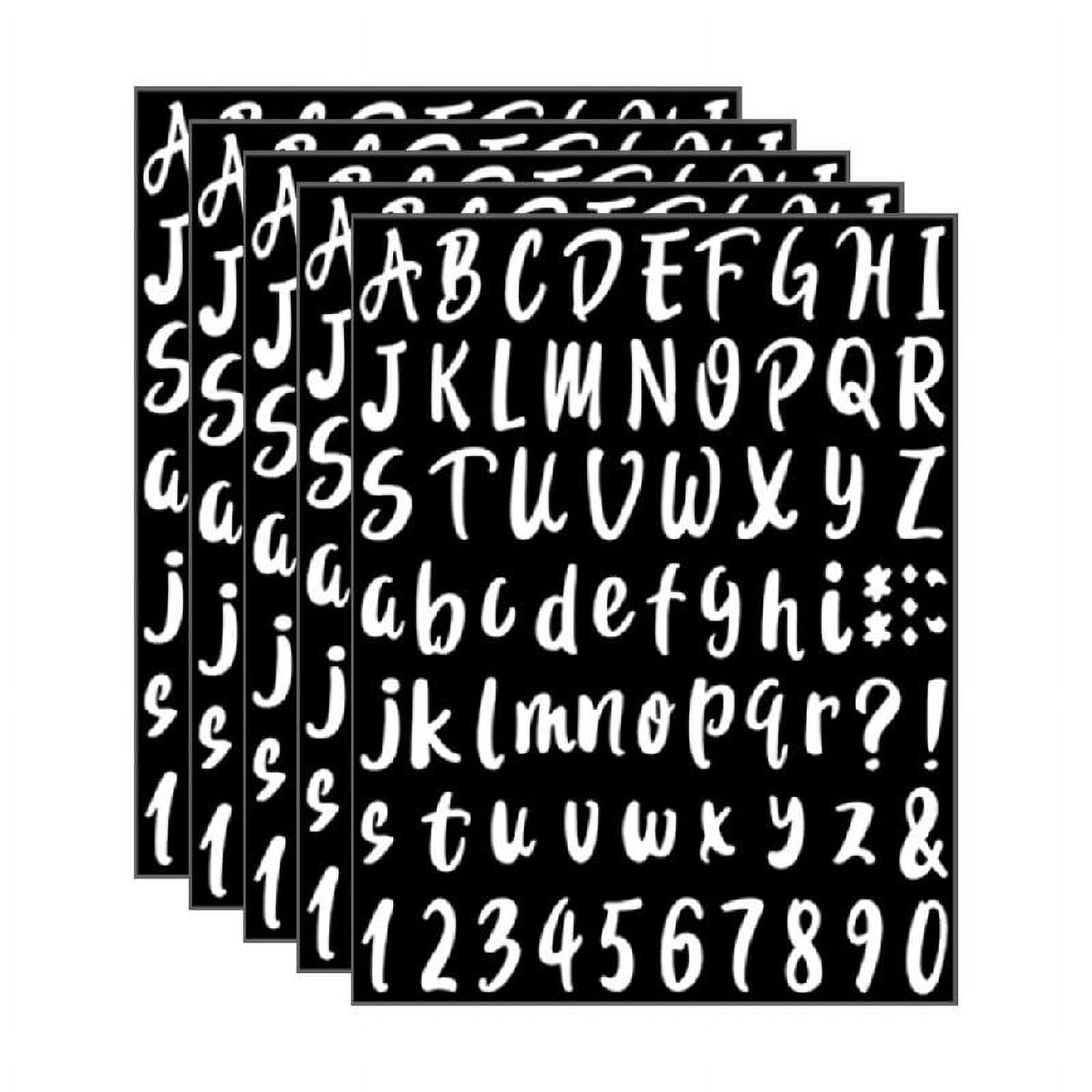 ROZYARD 5 Sheets Letters Number Stickers Office Documents ...