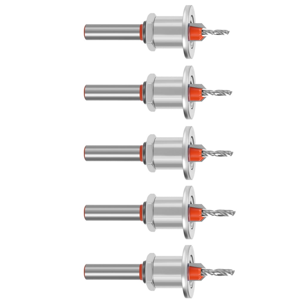 ROZYARD 5Pcs High Hardness Alloy Steel Countersink Drill Bit with ...