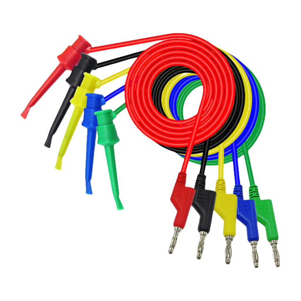 ROZYARD 5pcs 4mm Copper Banana Plugs Test Cords Banana Plugs Test Leads ...