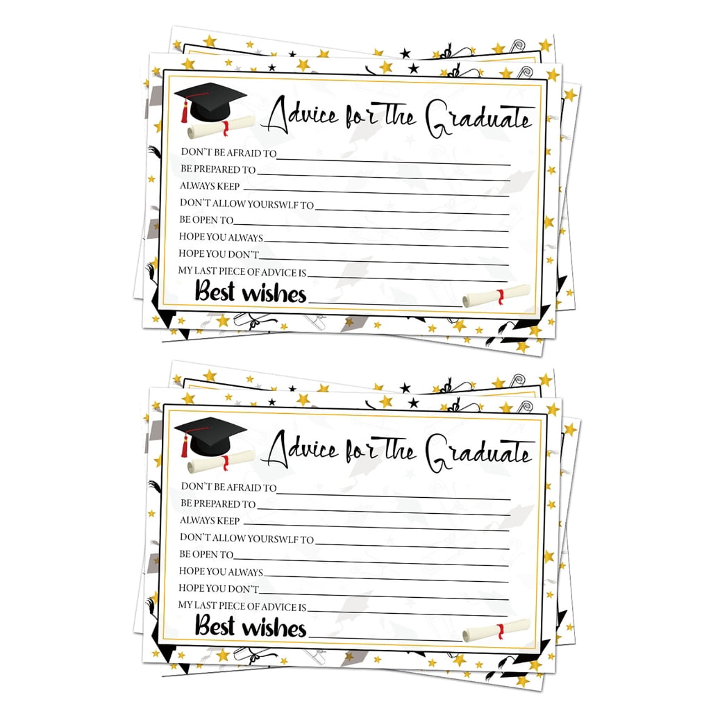 ROZYARD 6Pcs Graduation Advice Cards 6x4Inch Card for The Graduate ...