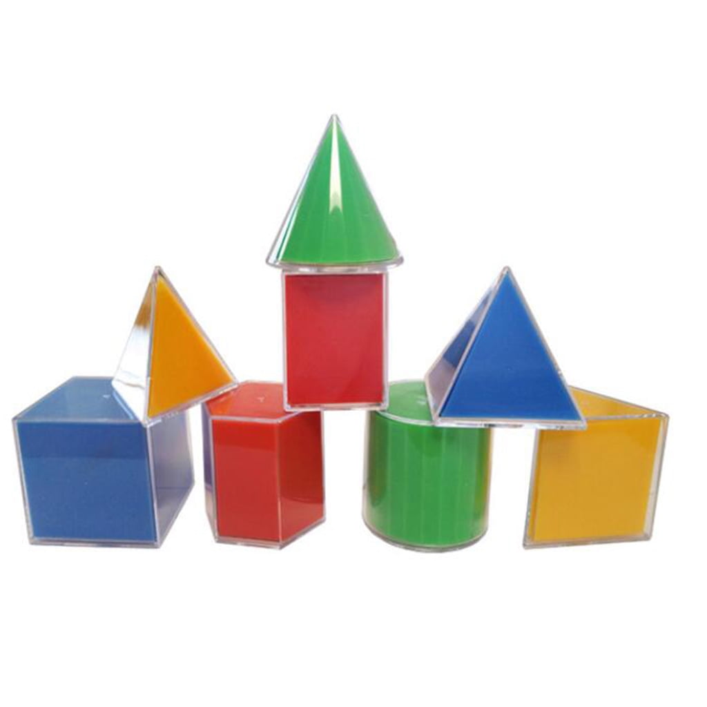ROZYARD 8pcs Geometric Model Disassemble Cube Cylinder Cone Toy Math ...