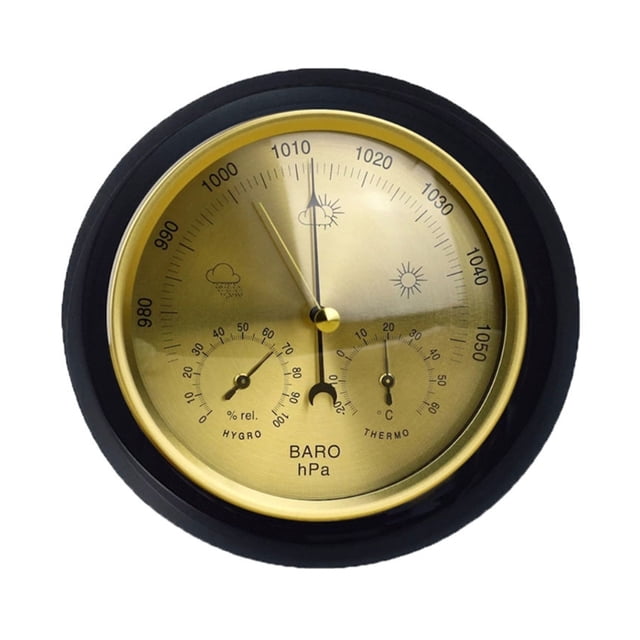 ROZYARD Air Pressure Gauge Thermometer Hygrometer Barometer Wall Mount ...