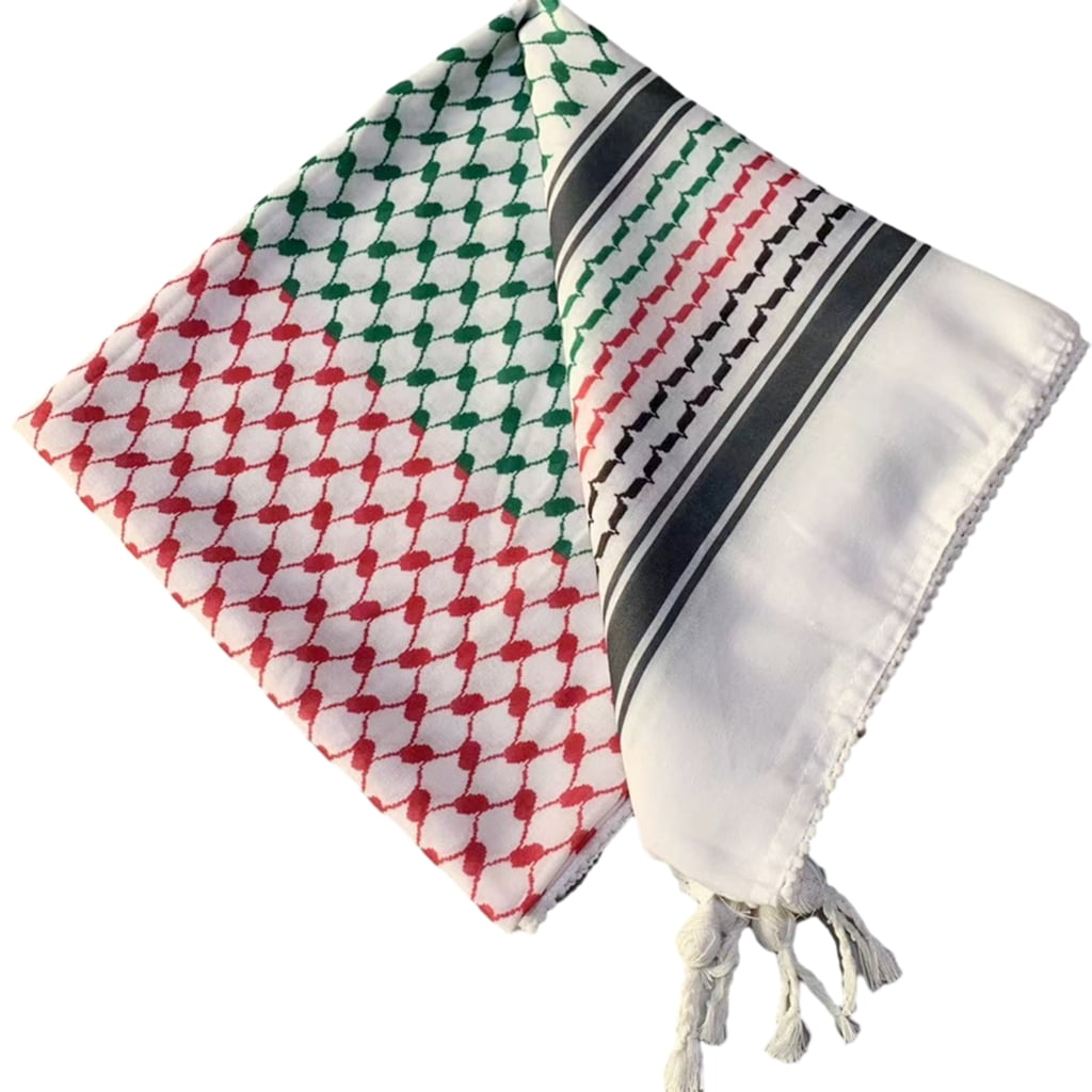 ROZYARD Arab Scarf with Checkered Pattern Middle Eastern Square ...