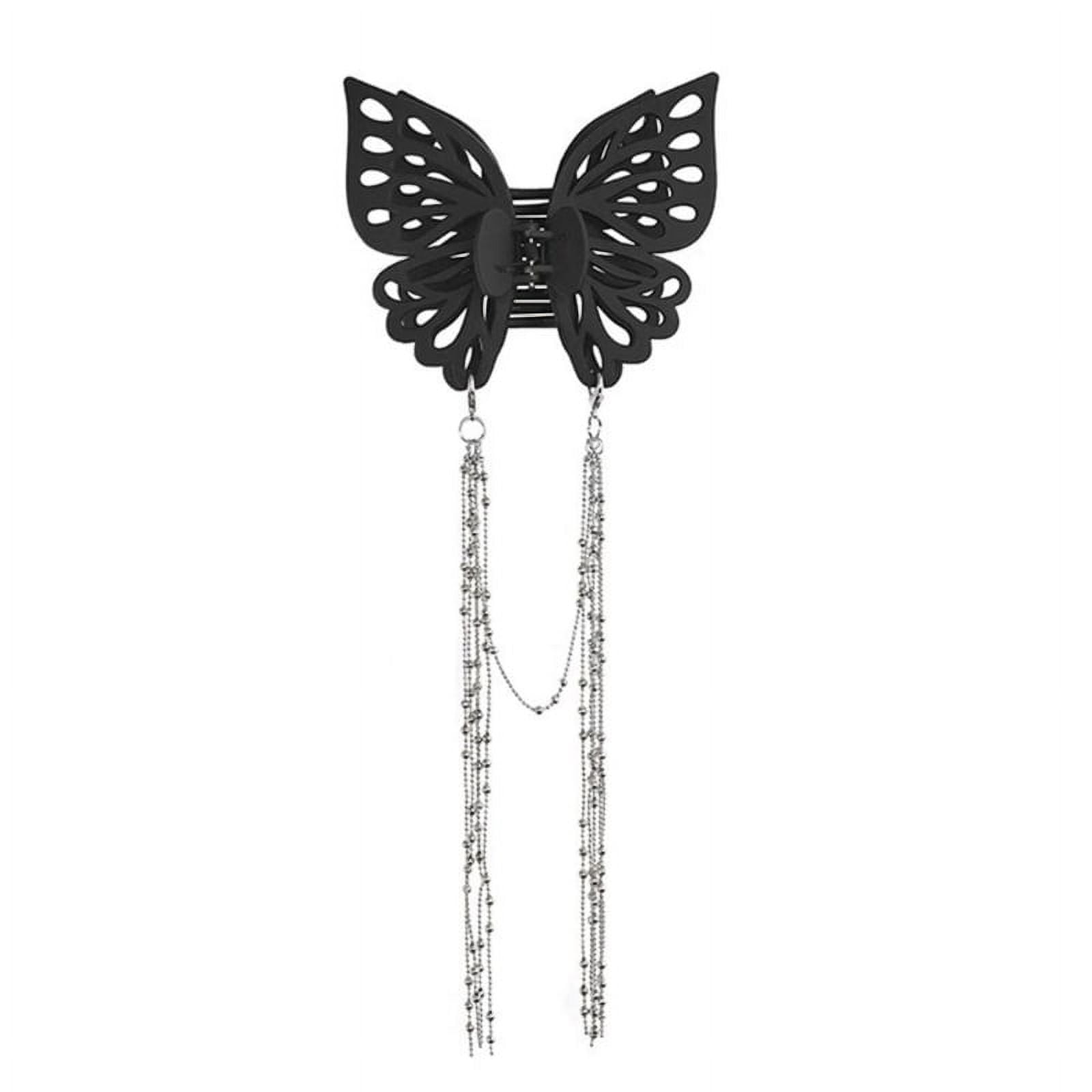 ROZYARD Big Butterfly Hair Clips Clamp Tassels Claw Hair Accessories ...