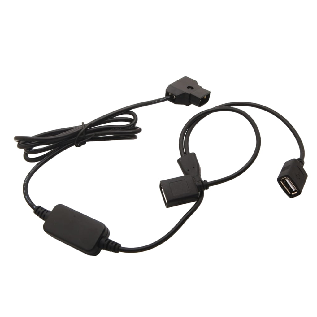 ROZYARD Black D-Tap to Double USB Conversion Adapter Cord Power Supply ...