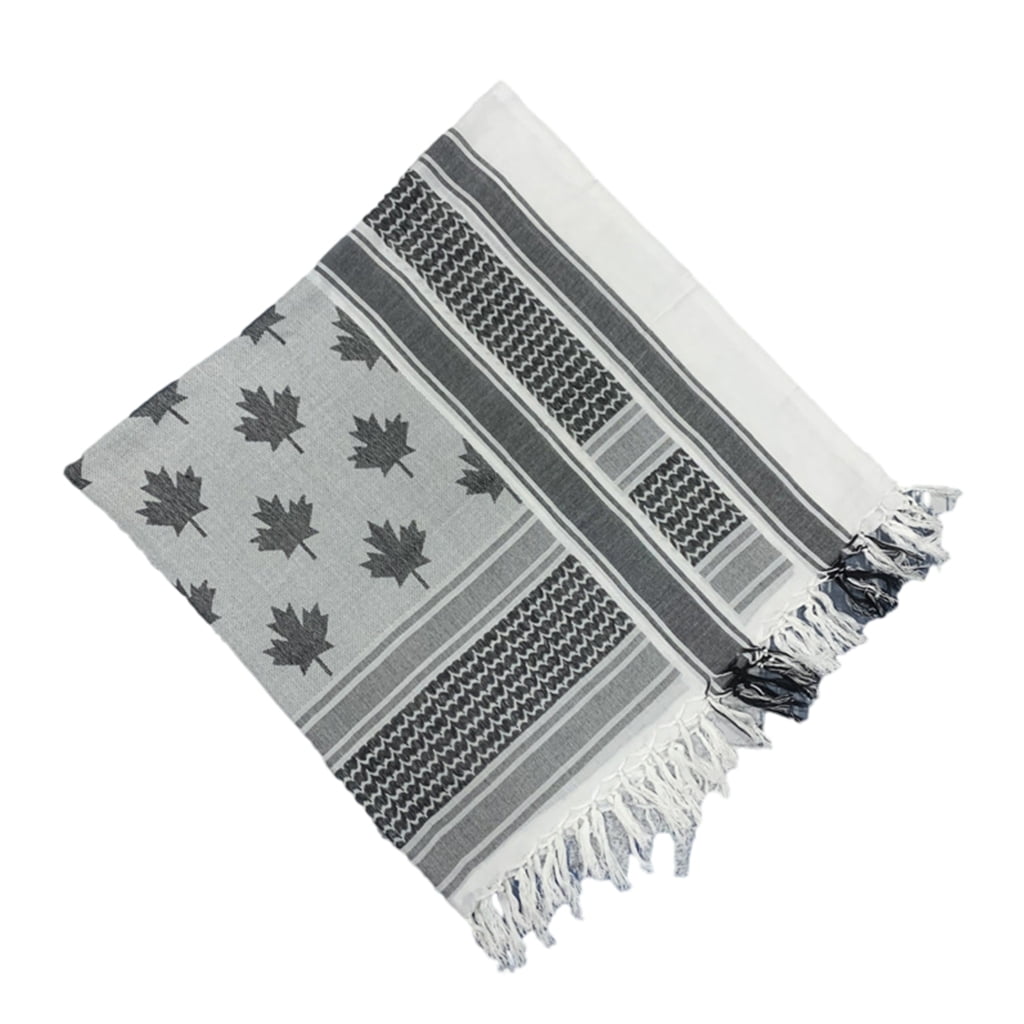 ROZYARD Black and White Shemagh Scarf Desert Scarves Shawl Head Wrap ...