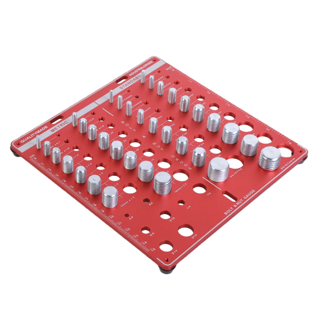 ROZYARD Bolts Identifier Board 34 Hole Layout in Eye Catching Red ...