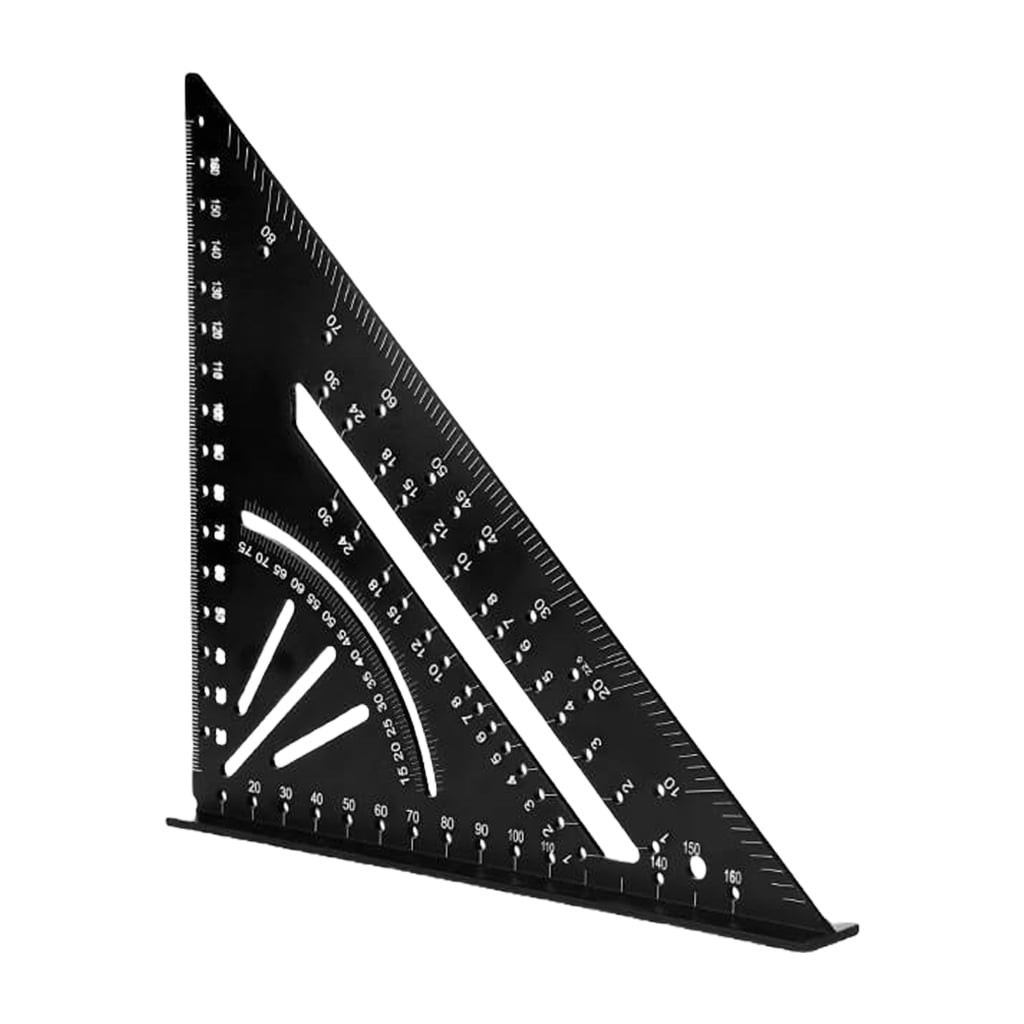ROZYARD Carpenter Square 7-inch Layout Tool Metal Triangle Ruler ...