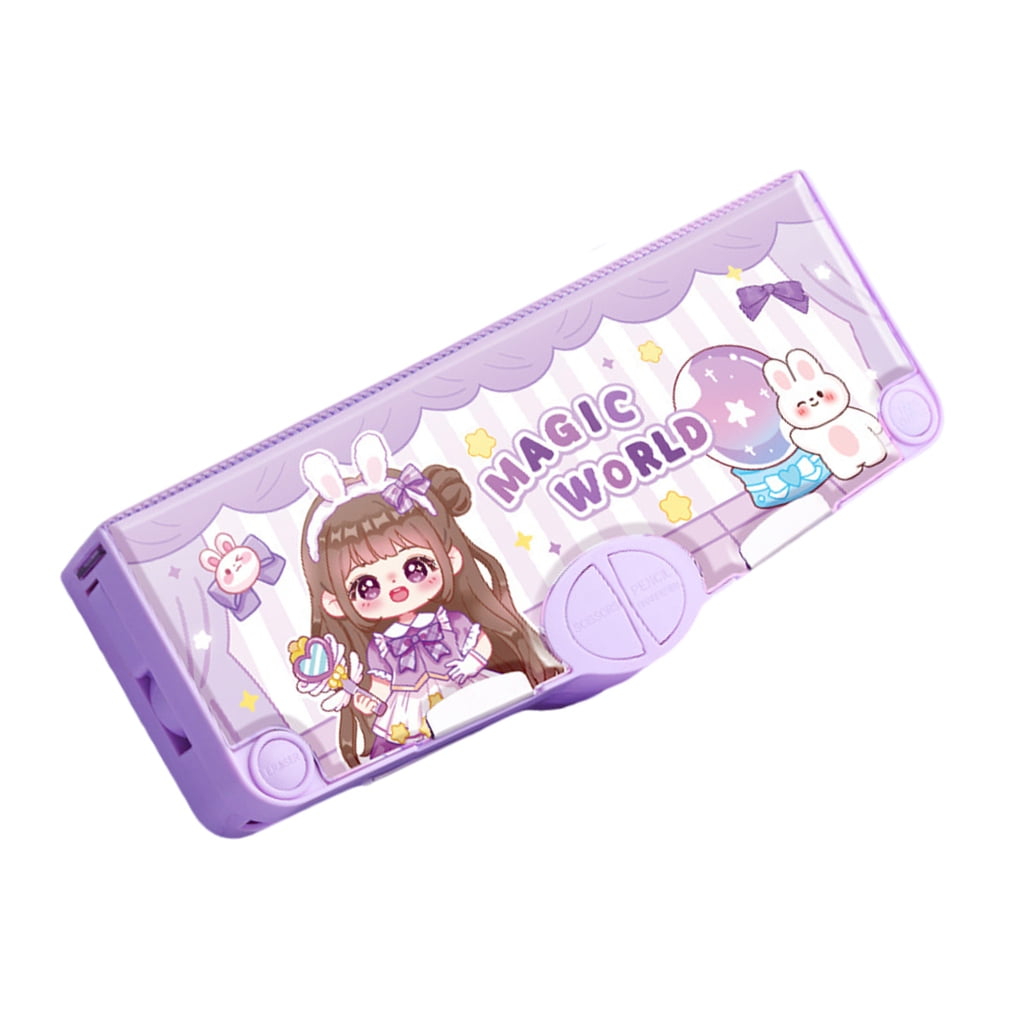 ROZYARD Cartoon Pen Case Multifunctional Pencil Box With Scissors ...