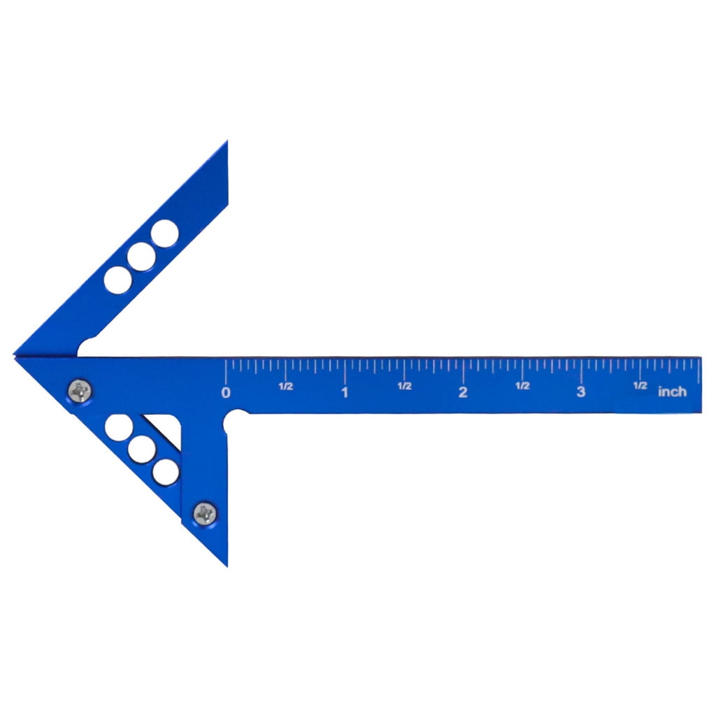 ROZYARD Center Finder Woodworking Square 45/90 Degree Right Angles Line ...