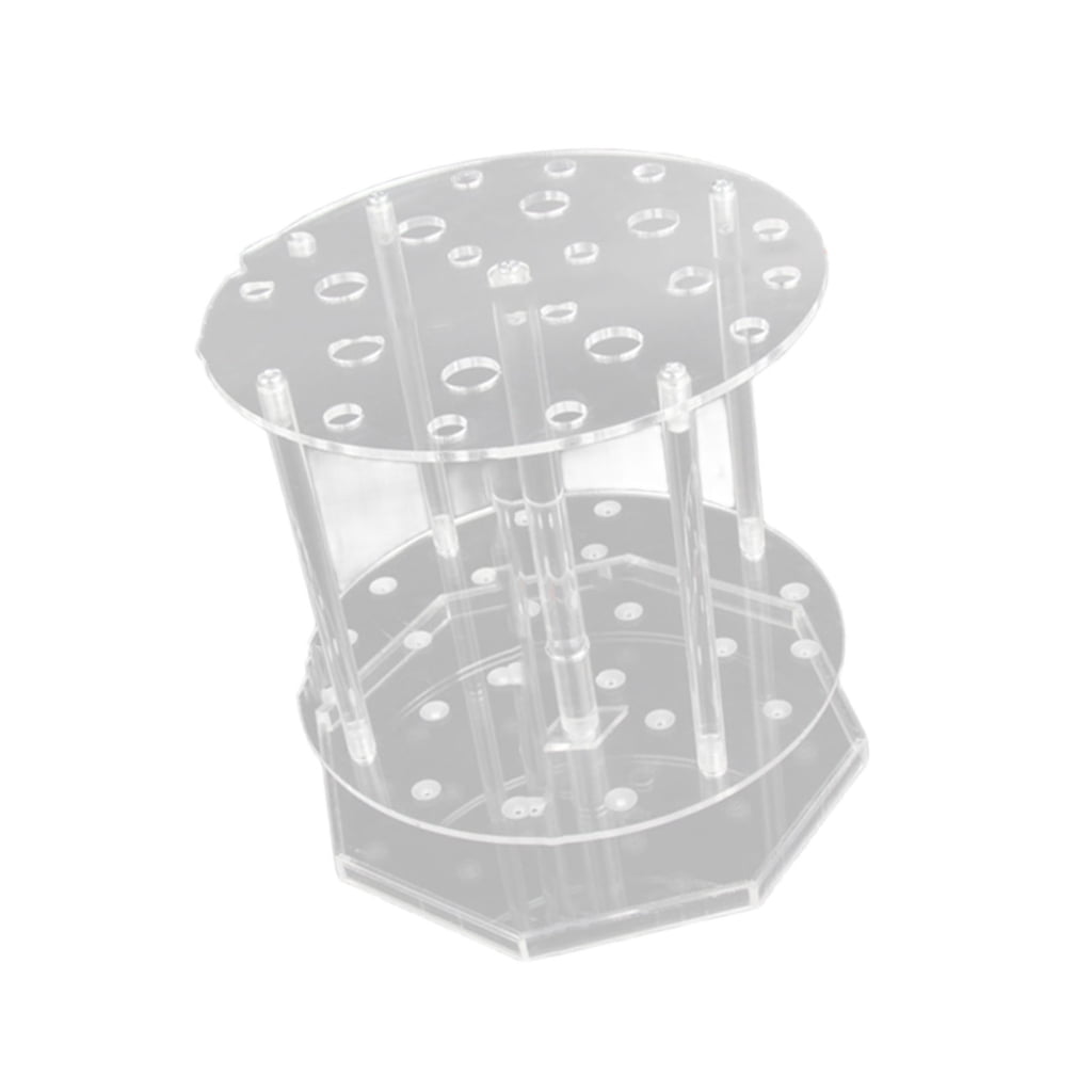 ROZYARD Clear Test Tube Holder Test Tube Display Stand Rotating Test ...