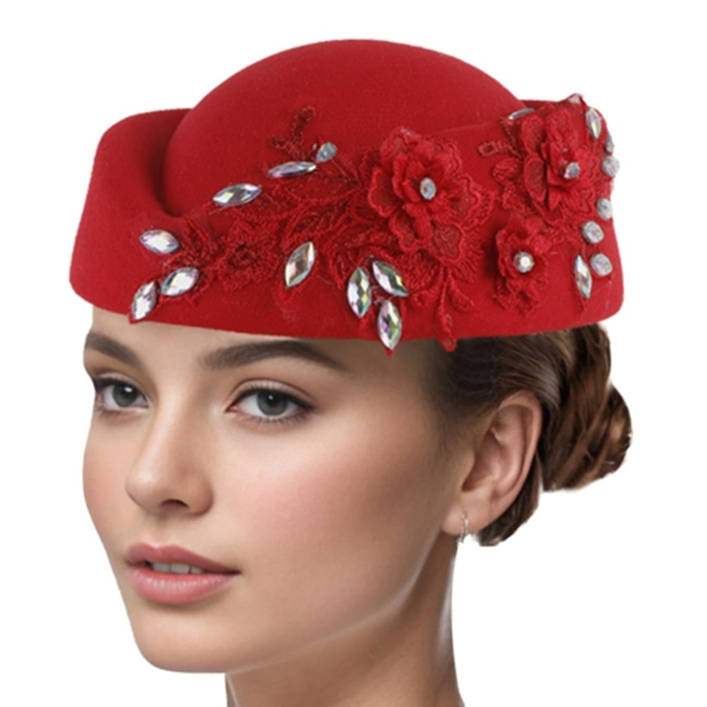 ROZYARD Cocktail Party Fascinator Hat 1920s Theme Event Beret Hat for ...