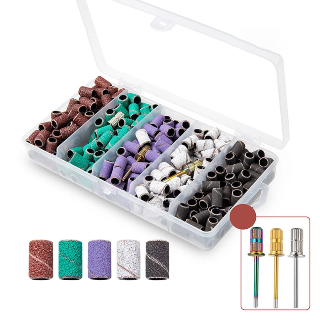 ROZYARD Convenient Home Manicure Sand Polishing Heads Sanding Cap Bands ...