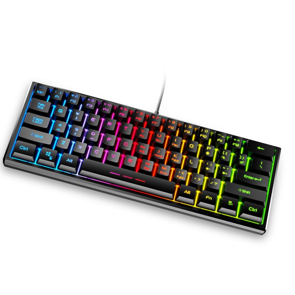 ROZYARD Corded Gaming Keyboard for PC Gamers LED Backlit Mechanical ...