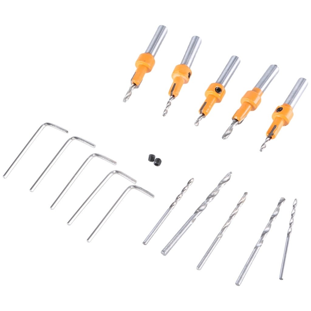 ROZYARD Countersink Drill Bits Set Counter Sink Bit for Wood High Speed ...