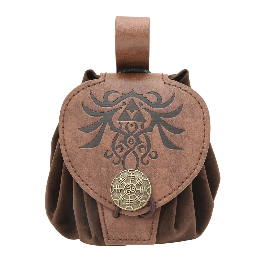 ROZYARD Cube Bag Old Styles Belt Bag Medieval Coin Purse Embossed Waist ...