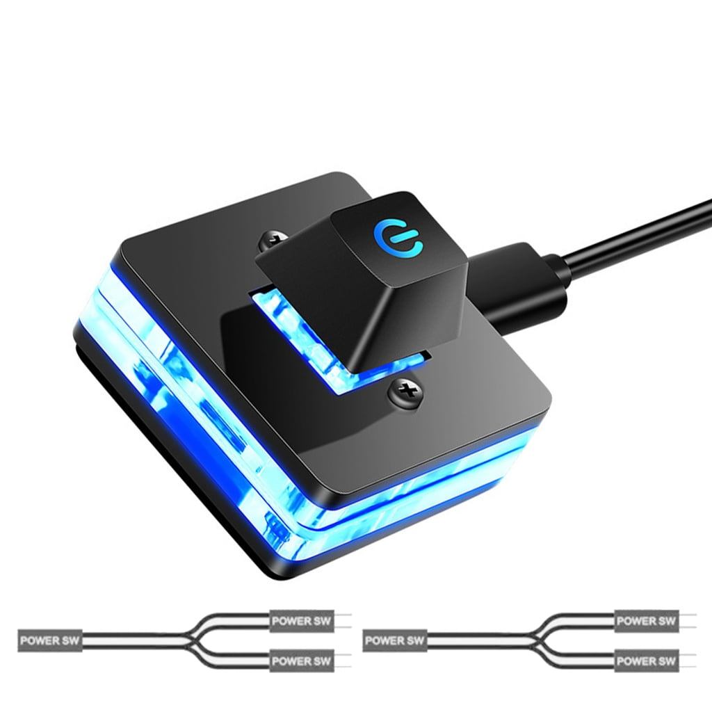 ROZYARD Desktop Computer Power Button with Extension Cable and LED ...
