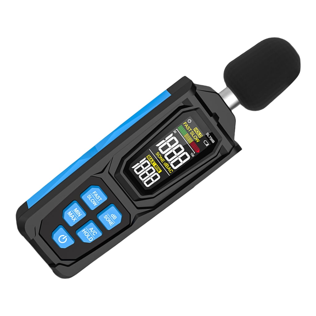 ROZYARD Digital Sound Level Meter 30-130dB SPL Tester LCD Screen ...