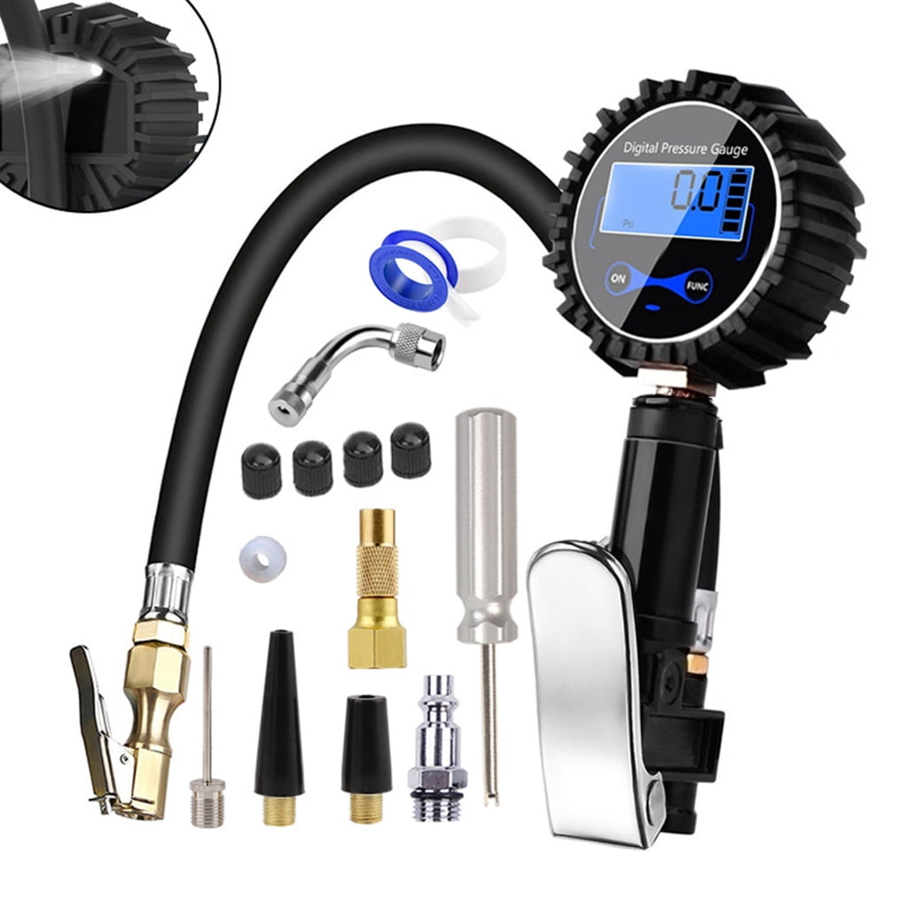 ROZYARD Digital Tire Pressure Gauges with Inflator, 200PSI Air Chuck ...