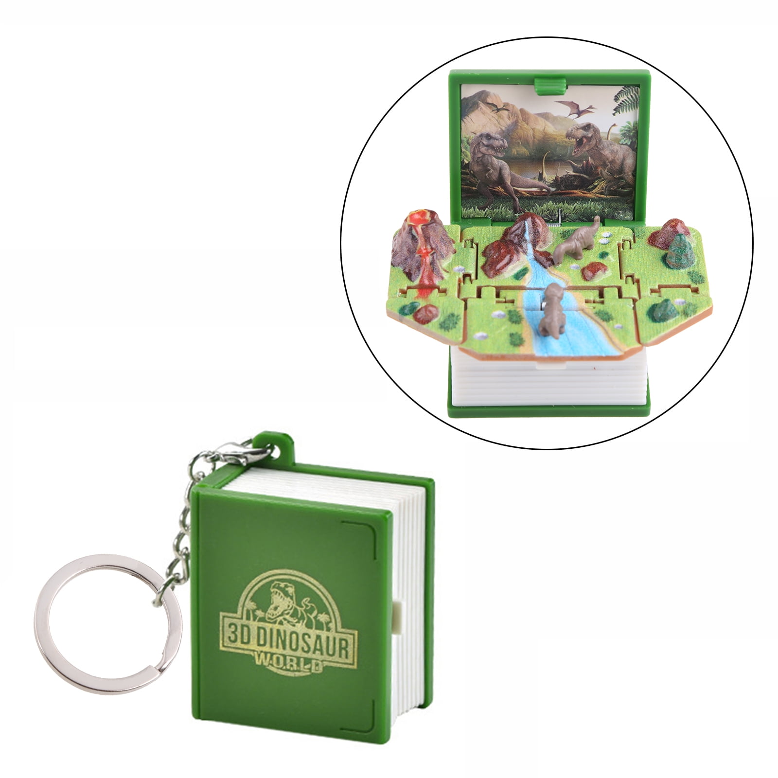 ROZYARD Dinosaur Keychains for Kids Backpack for Pop Up 3D Mini ...