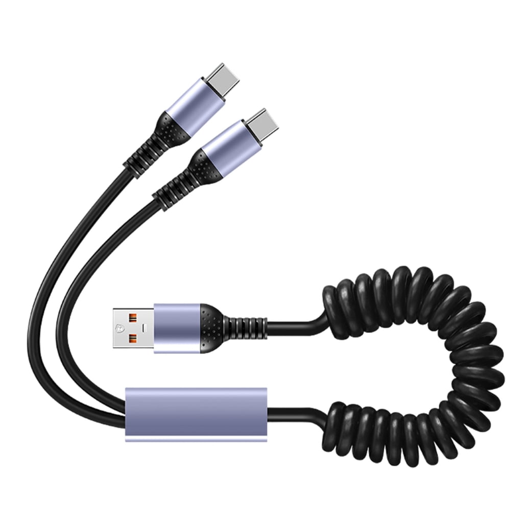 ROZYARD Double USB C Car Charging Wire with Data Transmission ...