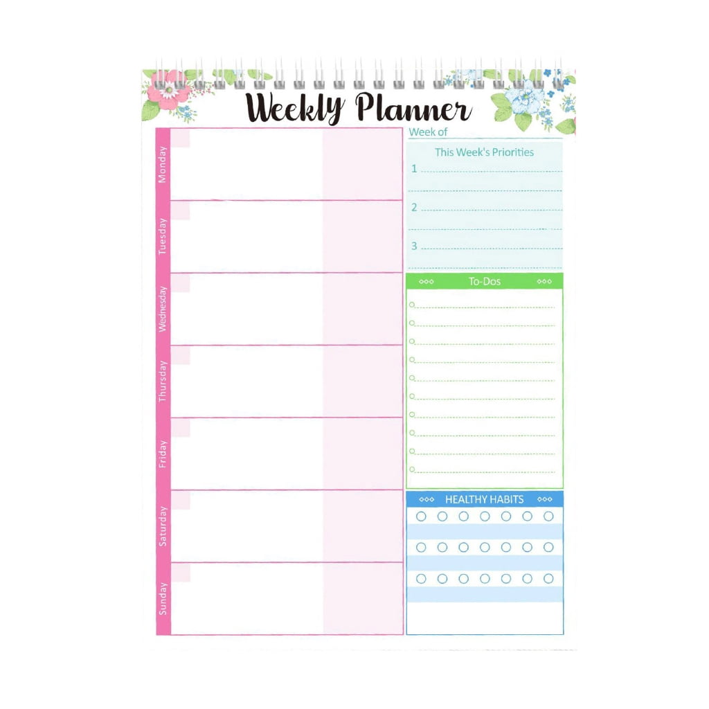ROZYARD Durable English Memo Book - Weekly Daily Planner for Efficient ...