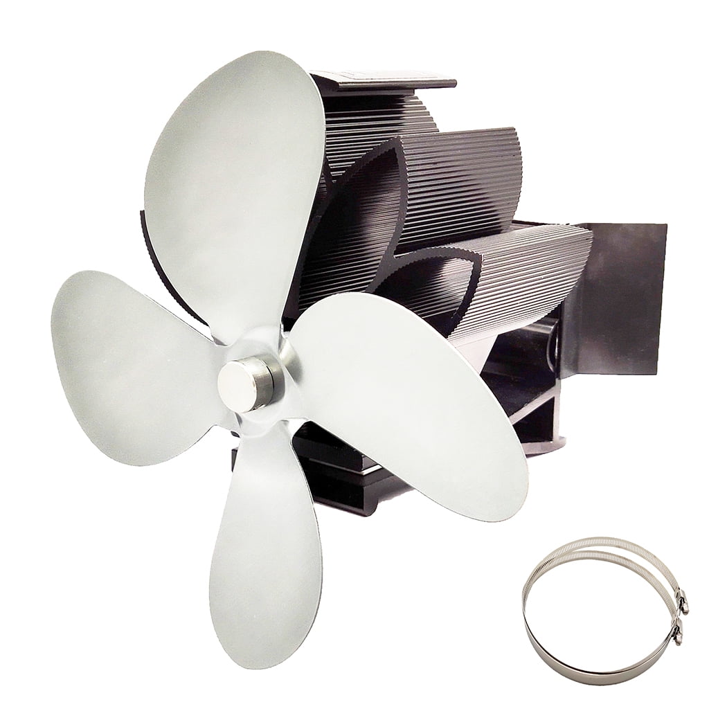 ROZYARD Eco Friendly Fireplace Fan BG509 4 on Chimney for Wood Log for ...