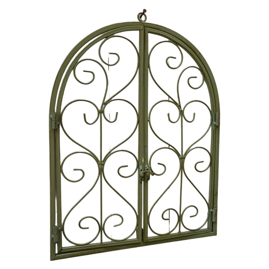 ROZYARD Farmhouses Arched Window Frame Metal Wall Decors For Garden ...