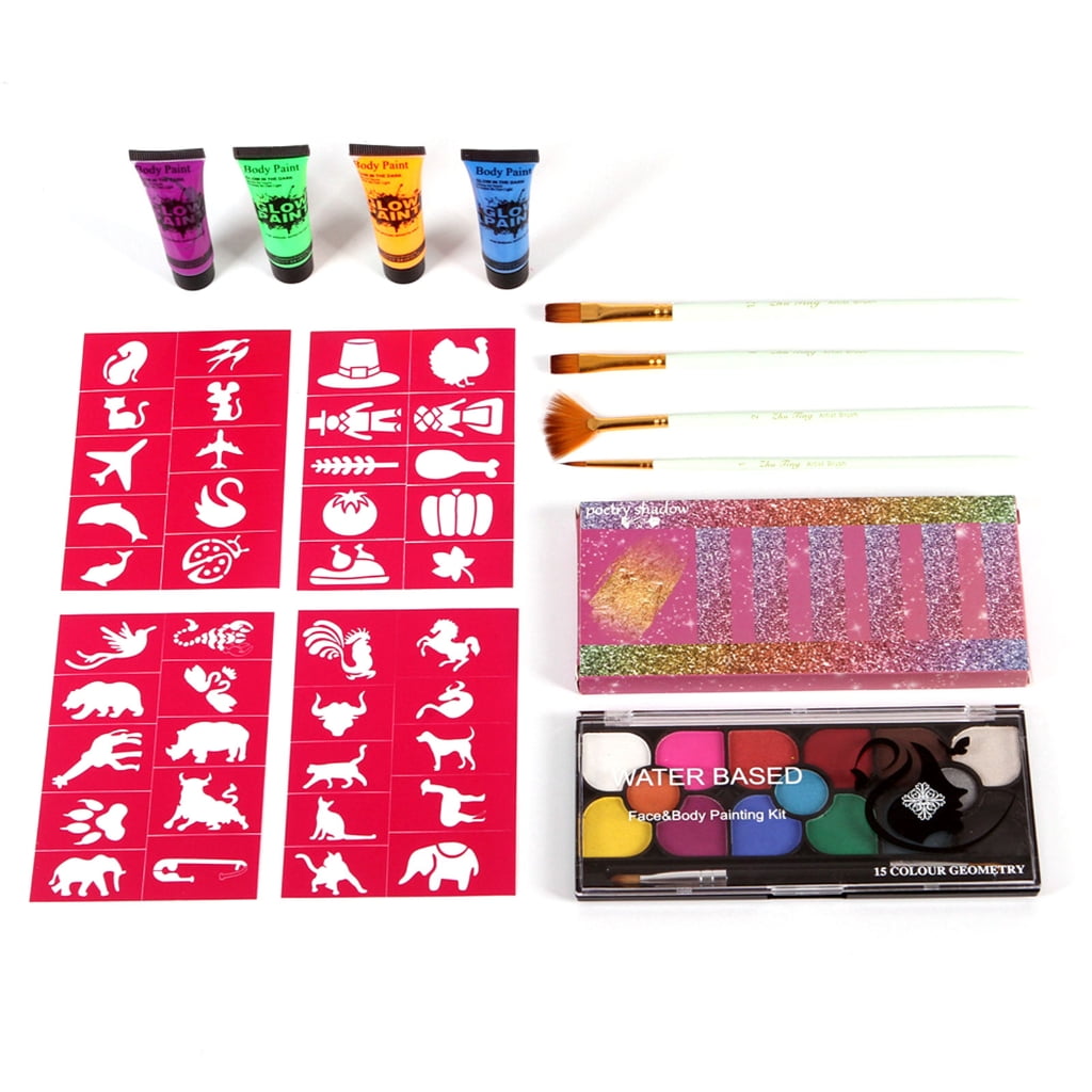 ROZYARD Fast Dry Body Paint Water Based Halloween Makeup Face Paint ...