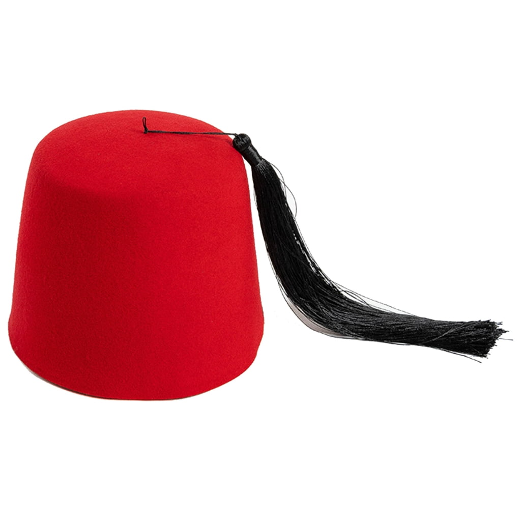 ROZYARD Turkish Hat Fez Caps Winter Black Tassels Turkey Men Vintage ...