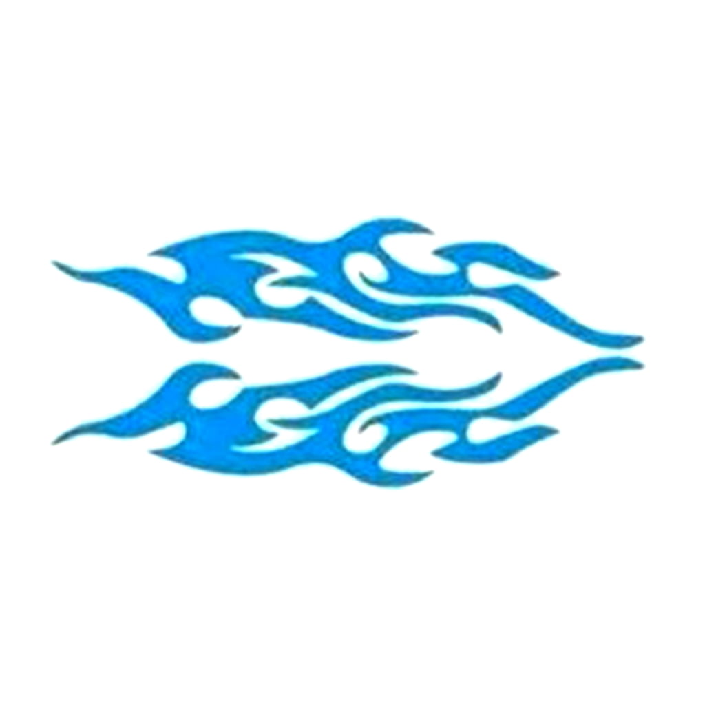 ROZYARD Flame Pattern Reflective Car Decals Stickers for Scratch ...