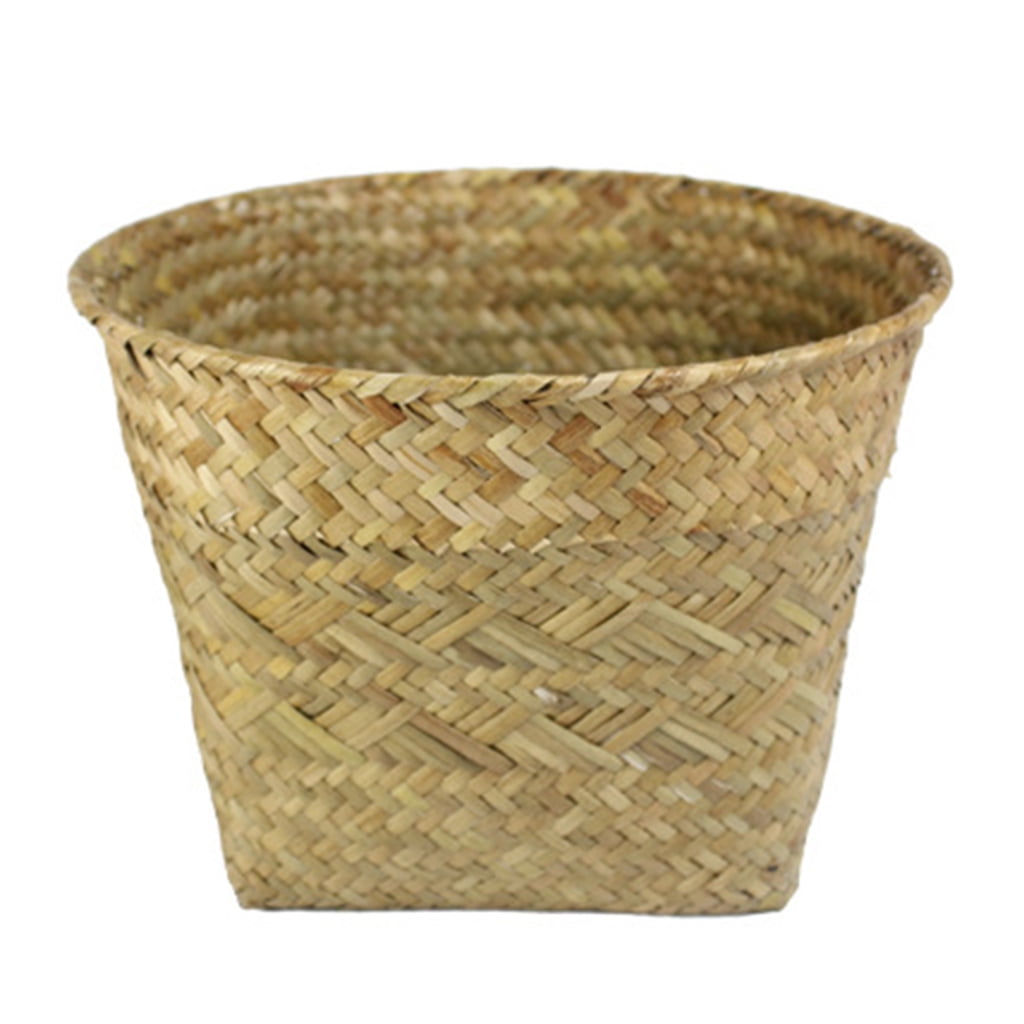 ROZYARD Flower Basket Straw Planter Woven Flower Pot Plant Container ...