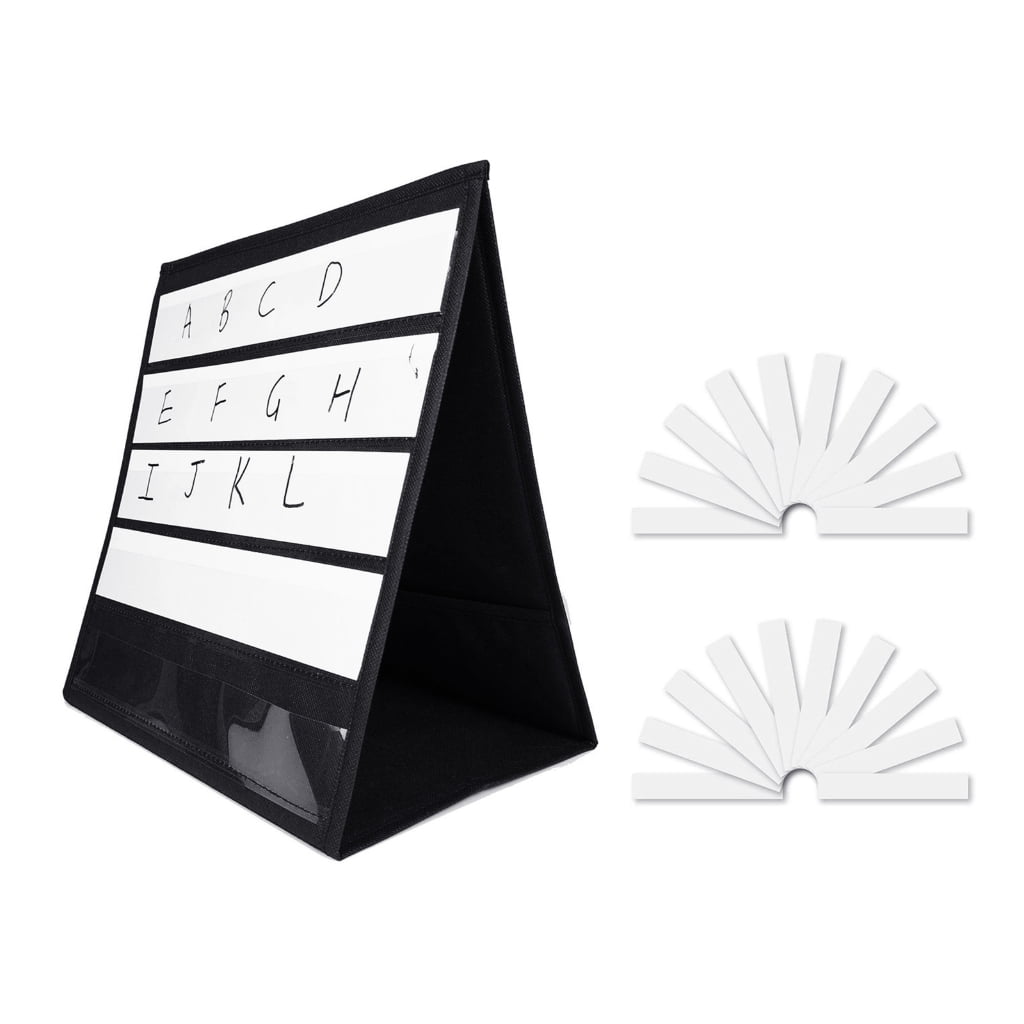 ROZYARD Foldable Desktop Pocket Chart Calendar Pocket Chart Tent Blank ...