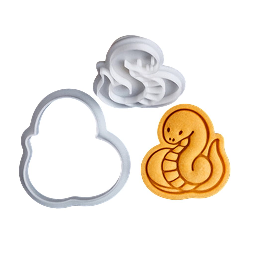 ROZYARD Food Grade Plastic Snake Cookie Molds Snake Biscuit Cutter ...