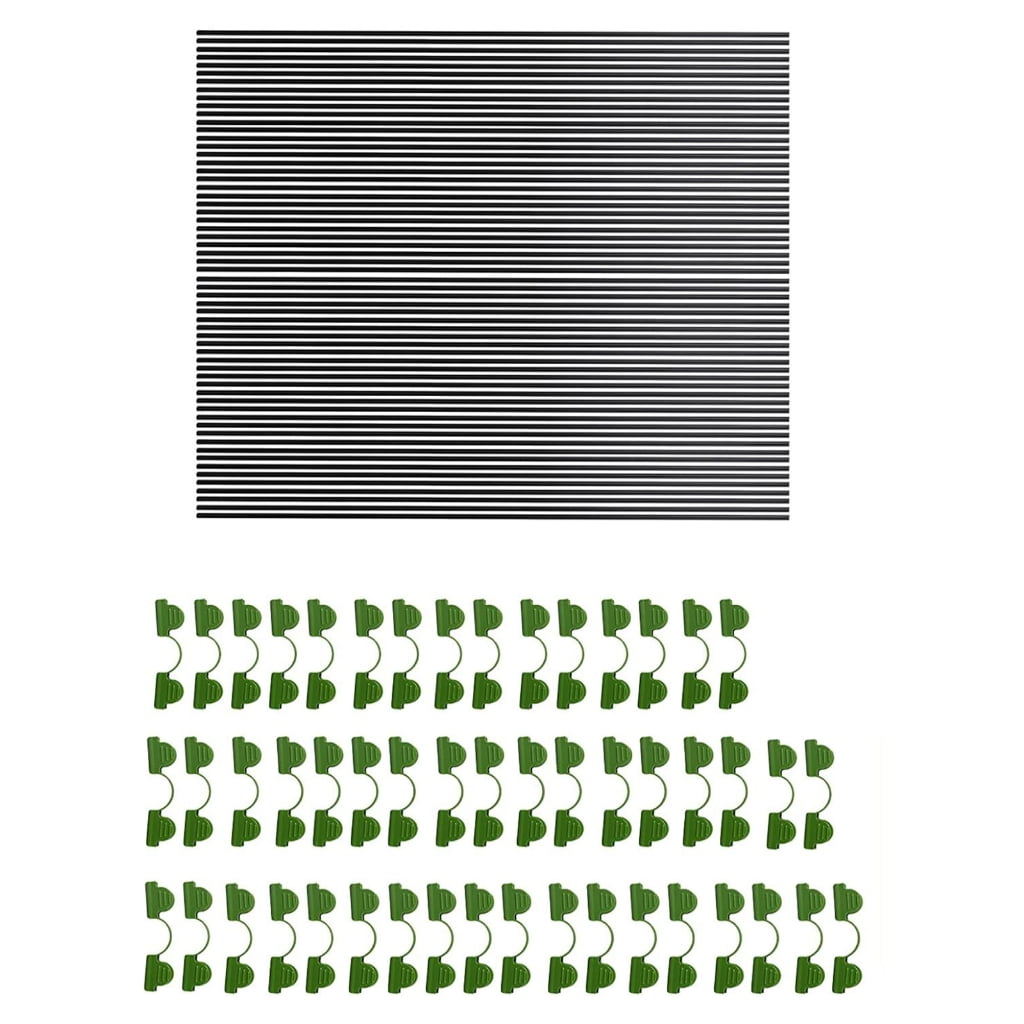 ROZYARD Greenhouse Hoops for Raised Beds Detachable Fiber Support Hoops ...